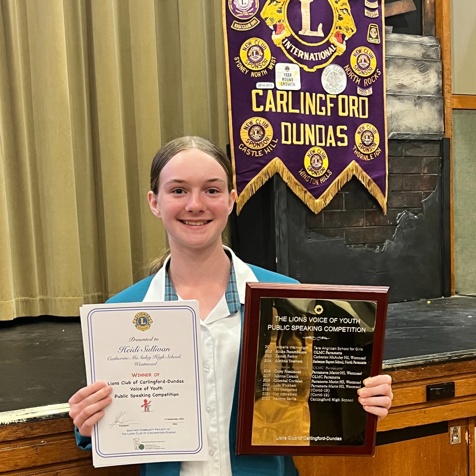 Year 7 Student Wins The Lions Voice of Youth Public Speaking ...